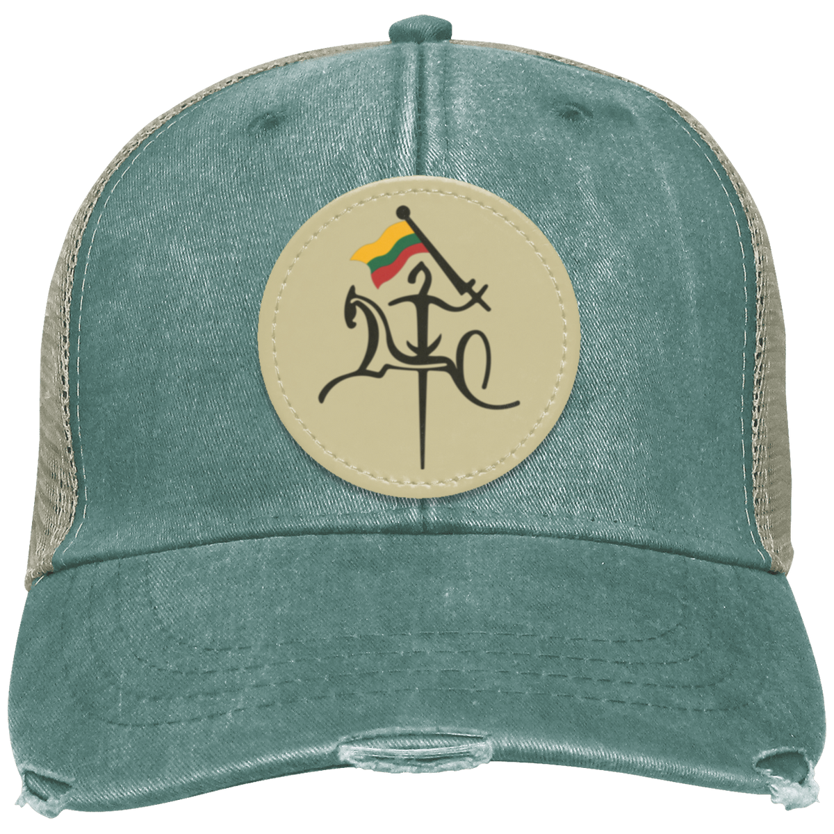 Vytis With Lithuanian Flag - Distressed Ollie Cap - Circle Patch ...