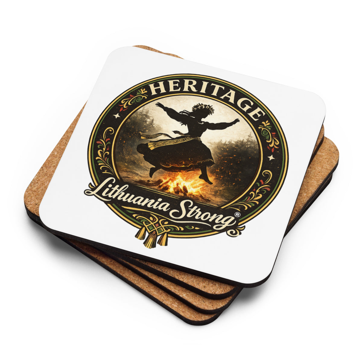 Jonines Heritage Collection - (Europe Based) Cork-Back Coaster ...
