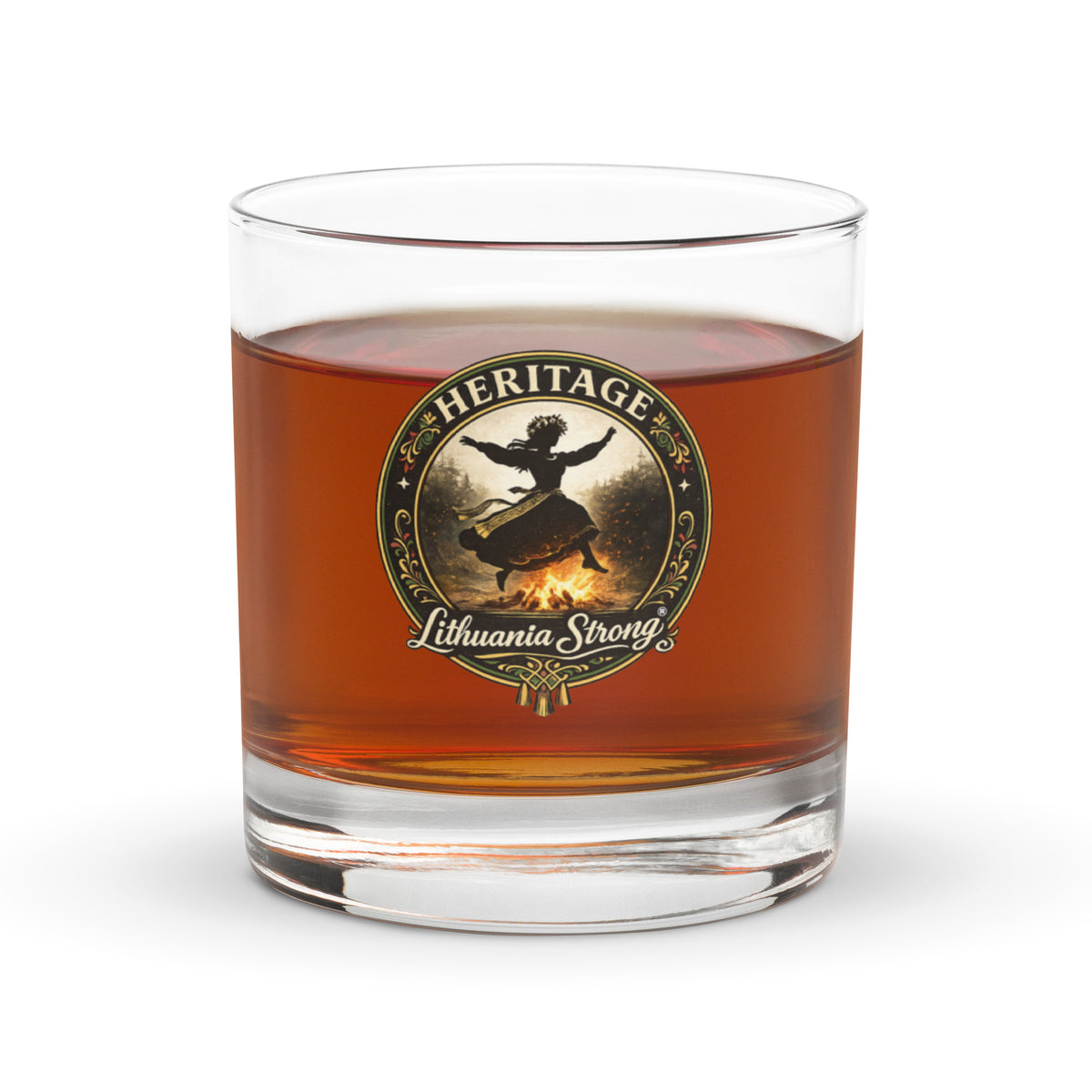 Jonines Heritage Collection - (Europe Based) Rocks Glass – Lithuania Strong